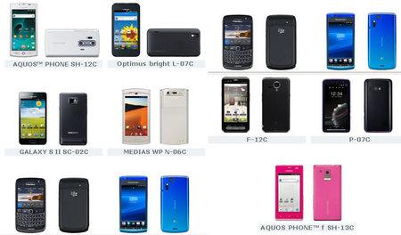 NTT DoCoMo has a diverse buffet of smartphones released | Ubergizmo