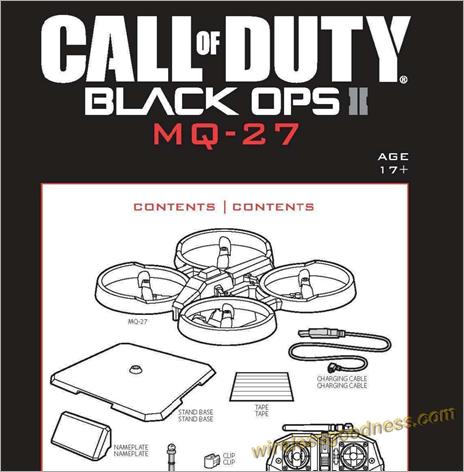Call of Duty Black Ops 2 MQ-27 Dragonfire drone passes the FCC
