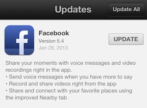 Facebook iOS App Updated To Allow For Voice, Video Messages