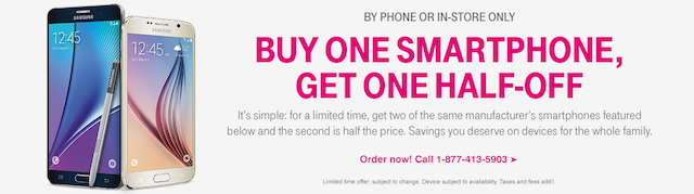 T-Mobile’s ‘Buy One, Get One Half-Off’ Promotion Goes Live